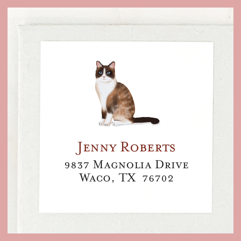 Cat Address Labels – Noticeably Noted