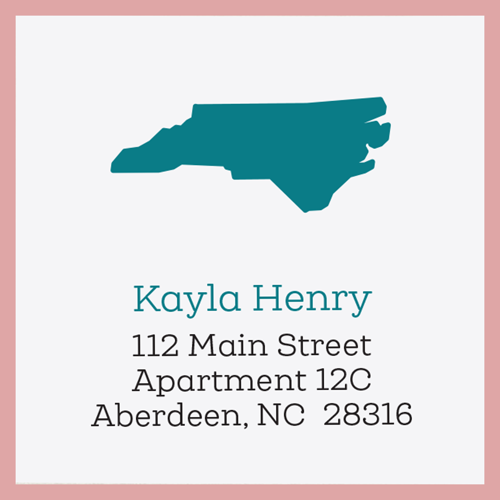 State Address Labels – Noticeably Noted