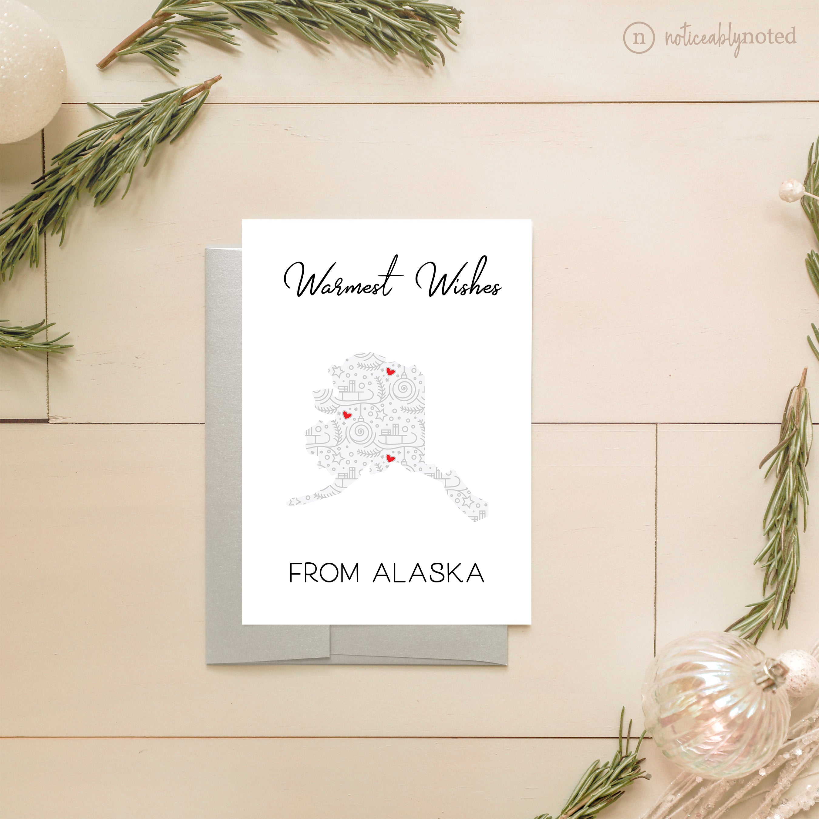 Alaska Christmas Card – Noticeably Noted