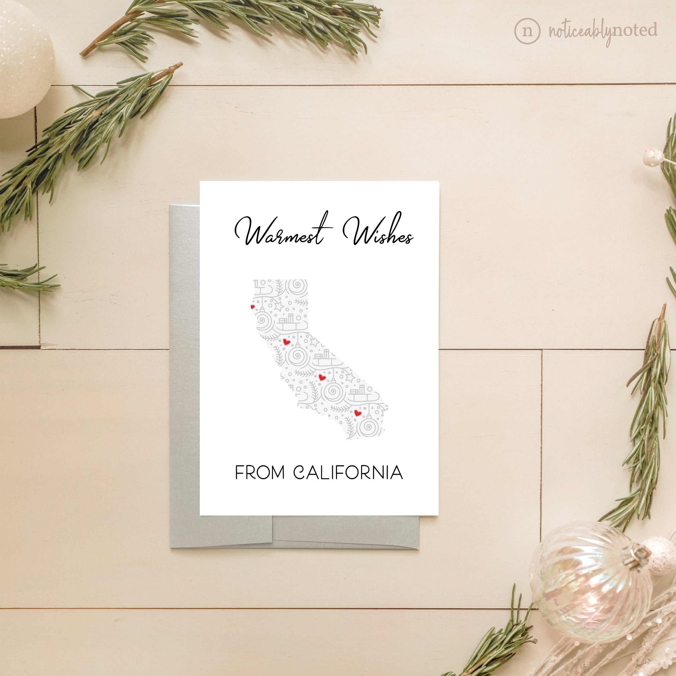 California Christmas Card – Noticeably Noted
